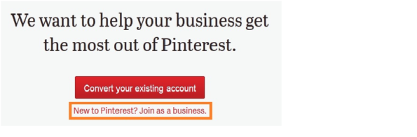 New Pinterest business accounts | Pinterest Business Page